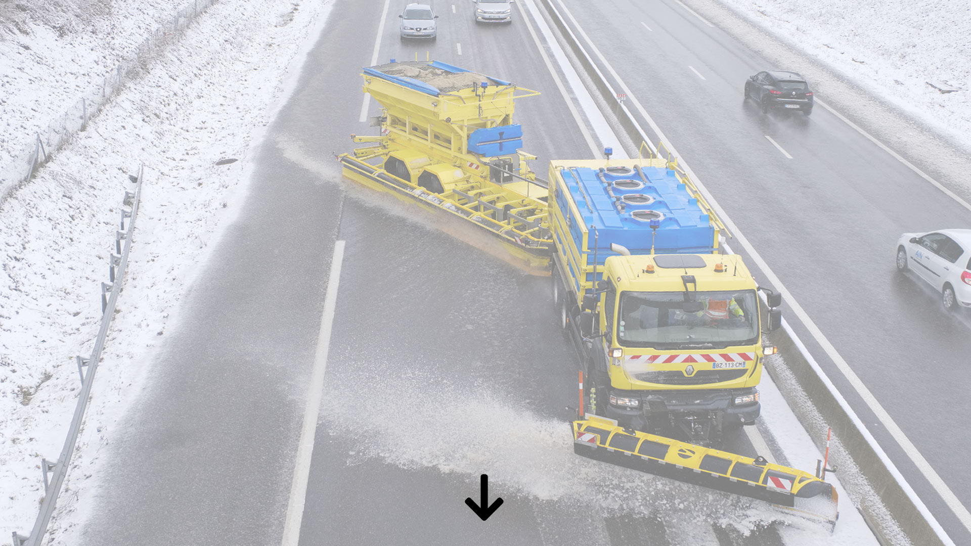 Snow-Kill Engin de déneigement grande largeur pour autoroutes et voies ...